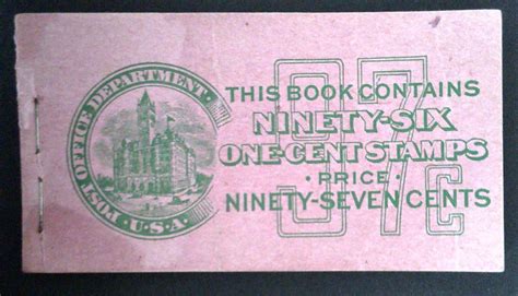 Scott Bk48 97c Green Lavender 1916 United States Booklets Stamp Hipstamp