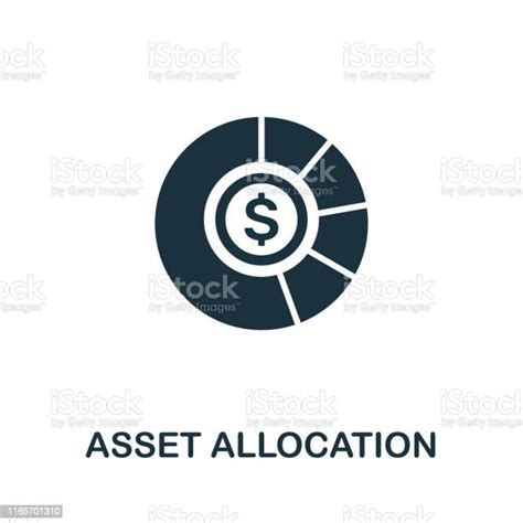 자산 할당 벡터 아이콘 기호입니다 투자 아이콘 컬렉션의 크리에이티브 사인 컴퓨터 및 모바일용 플랫 자산 할당 아이콘 채우기 아이콘에 대한 스톡 벡터 아트 및 기타 이미지