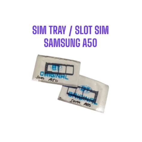 Jual SIM TRAY SIM LOCK SLOT SIM DUDUKAN SIM SAMSUNG A50 A505F SIMTRAY SAMSUNG A50 Shopee