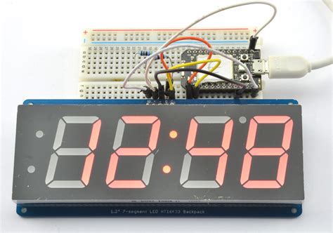 Dr Monk S DIY Electronics Blog A Simple LED Clock Using Spark Core Or Particle Photon