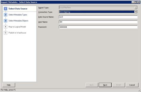 Oracle Business Intelligence Connecting Oracle Data Source With Obiee 11g