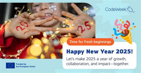 Eu Code Week On Linkedin Happynewyear2025 Eucodeweek Techforgood