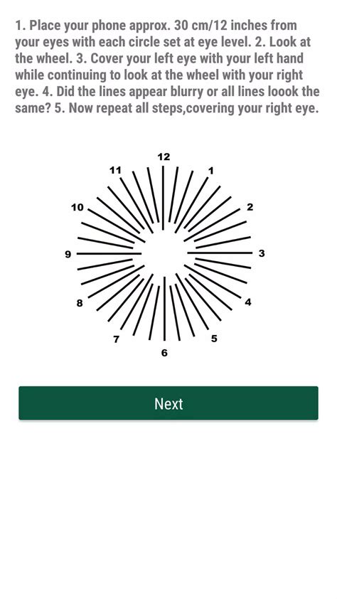 Astigmatism Test Printable