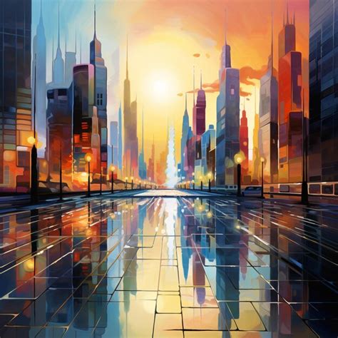 Premium Ai Image Metropolis Mirage Is An Abstract Representation Image Ai Generated Art