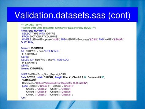 Ppt Automating Survey Data Validation Using Sas Macros Powerpoint Presentation Id1632911