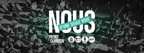 Négociations du secteur public Nous dune seule voix Le Front