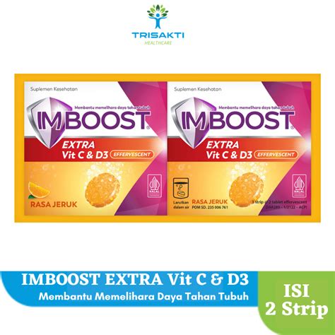 Jual Imboost Effervescent With Extra Vit C And D3 2 Tablet Suplemen Menjaga Daya Tahan Tubuh