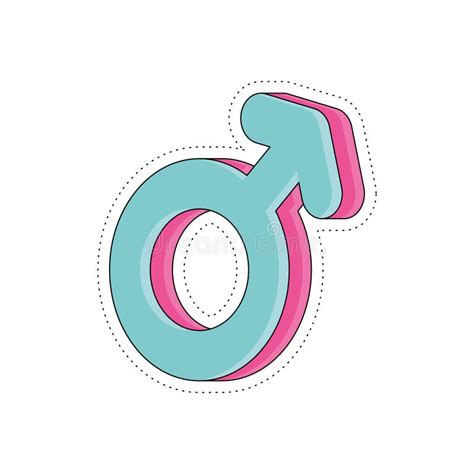 Funny Male Gender Symbol Stock Illustrations 665 Funny Male Gender