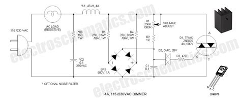 Triac Dimmer Schematic Dimmer Triac Light Lamp Schematic Cir
