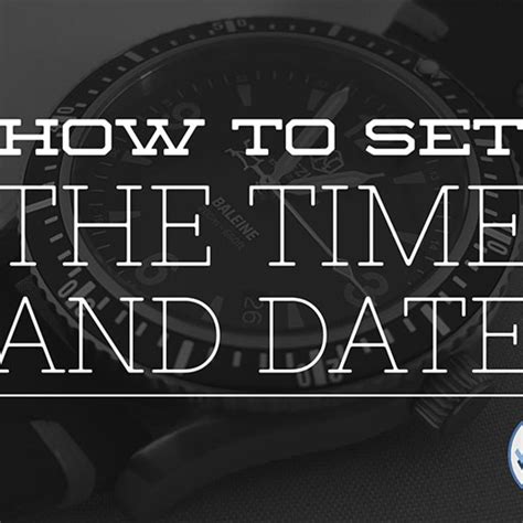 How To Set The Time And Date On A Watch WahaWatches