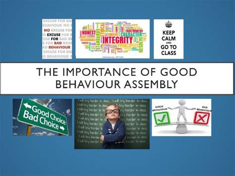 The Importance Of Good Behaviour Assembly Teaching Resources The Importance Of Good Behaviour Assembly Teaching Resources