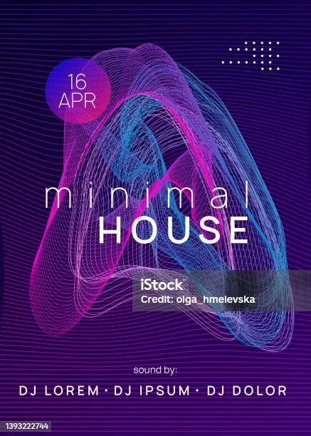 네온 클럽 전단지 일렉트로 댄스 음악 트랜스 파티 Dj 전자 Dj에 대한 스톡 벡터 아트 및 기타 이미지 Dj 디자인 라디오 Istock