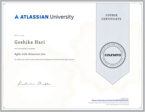Agile Scrum Kanban Jira Projectmanagement Coursera Atlassian… Sri Hari Goshika