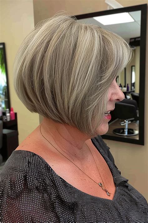 31 Lovely Layered Bob Haircuts For Women Over 60
