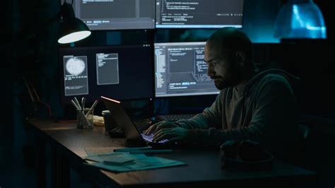 Premium Photo Web Developer Yawning And Feeling Exhausted Late At Night Working On Cloud