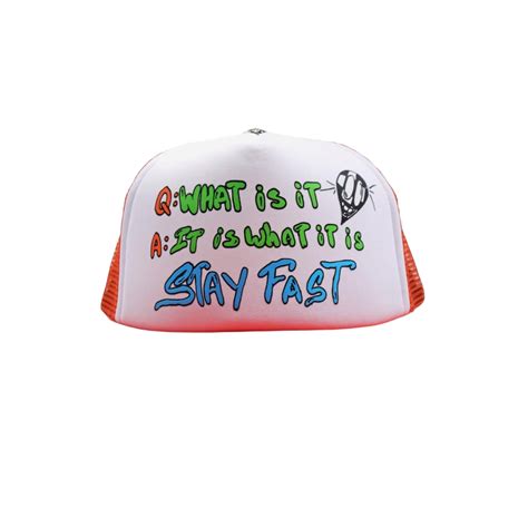 크롬하츠 매티 보이 섹스 레코드 잇 이즈 왓 잇 이즈 트러커햇 오렌지 화이트 Chrome Hearts Kream