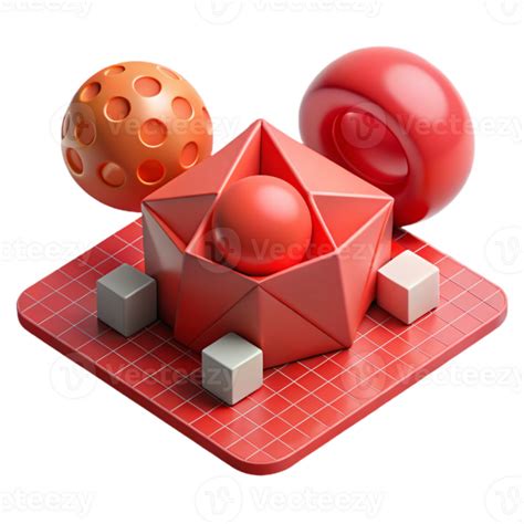 Vibrant Vintage Geometric Algorithm Visualization With Purple Hues