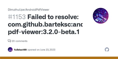 Failed To Resolve Github Barteksc Android Pdf Viewer Beta Issue
