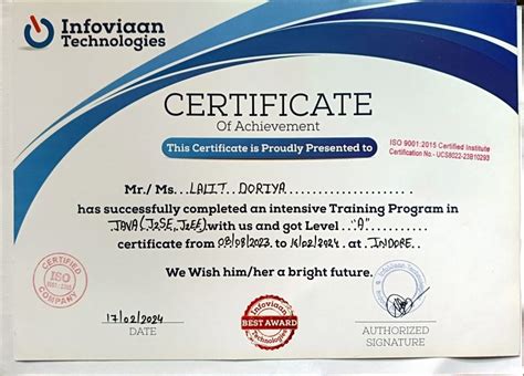 Lalit Doriya On Linkedin Java Programming Certification Infoviaan