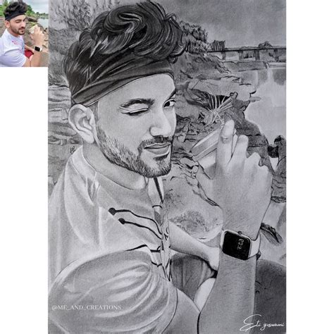 Mr Mayur Gharat Portrait Sketch By Eti