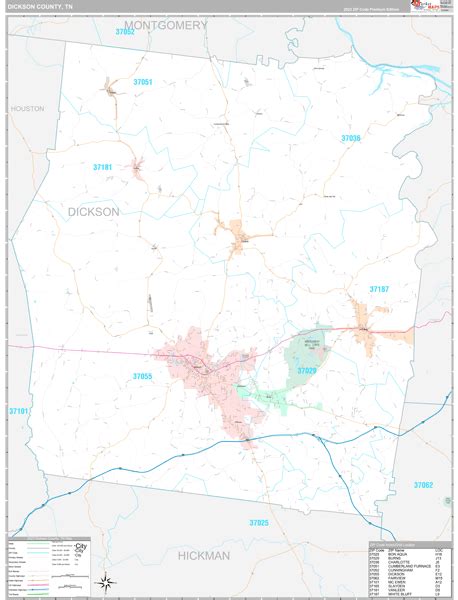 Dickson County Tn Zip Code Map Premium
