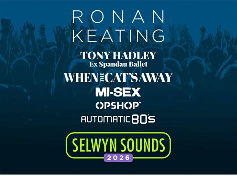 Robert Here Is The Lineup For Next Years Live In Lincoln Selwyn