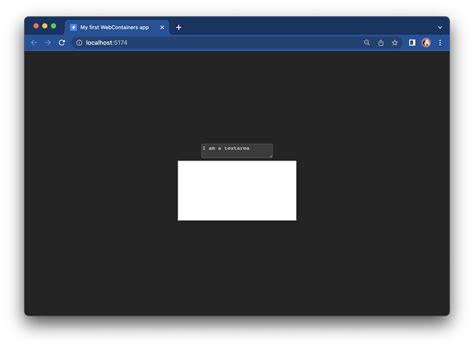 Build Your First WebContainer App WebContainers