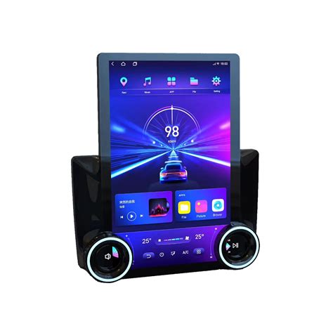 car android screen and dvr dash camera 11 8inch 2k dual knobs vertical