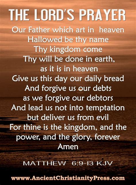 The Lords Prayer Kjv Printable