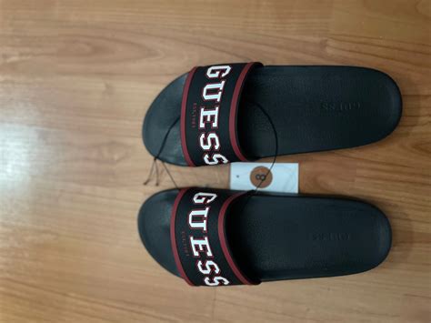 Guess Red Slip Ons For Men Mercari