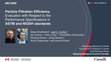 Pdf Particle Filtration Efficiency Evaluation With Respect To The Performance Specifications