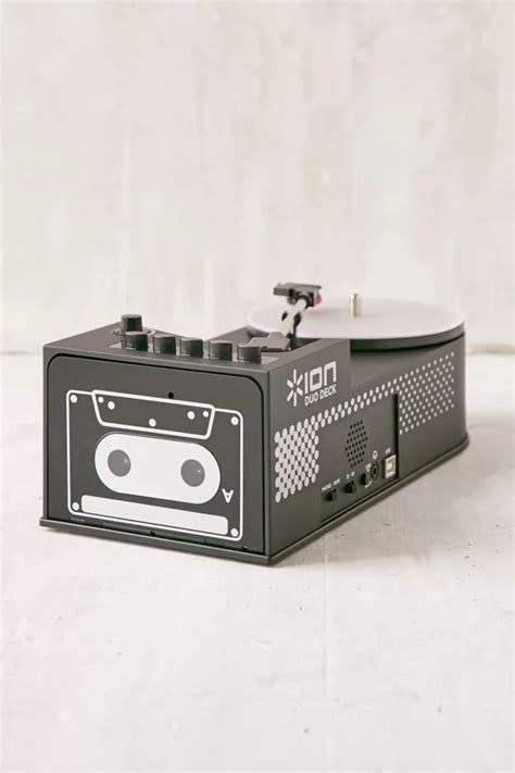 Ion Duo Deck Digital Conversion Turntable With Cassette Deck Urban