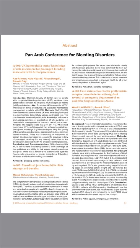 Pdf Case Series Of Four Factor Prothrombin Complex Concentrate For Anticoagulant Reversal At