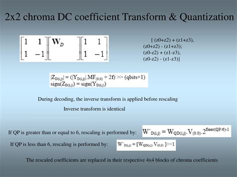 Ppt Low Power And Low Area Transformquant And Inverse Quantinverse