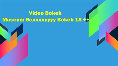 Bokeh Video App