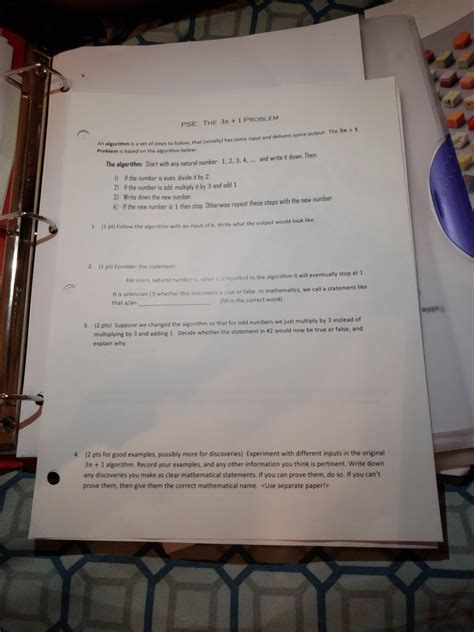 solved pse the 3n 1 problem output the 3n 1 an