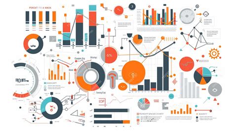 big data processing analysis infographic with varied graphs premium ai generated image
