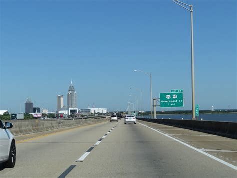 Alabama Interstate 10 Westbound Cross Country Roads