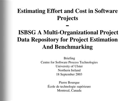 Pdf Estimating Effort And Cost In Software Projects − Isbsg A Multi Organizational Project