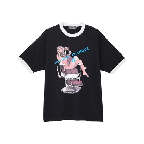 히스테릭 글래머 히스테릭 헤어 컷 티셔츠 블랙 Hysteric Glamour Kream