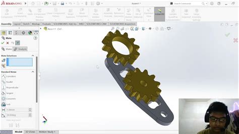 4 Video Tutorial Solidworks Asembly Gear Fidget Spinner Proyek Uts