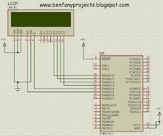 Benfany S Projects Rangkaian Interkoneksi LCD Karakter 16x2