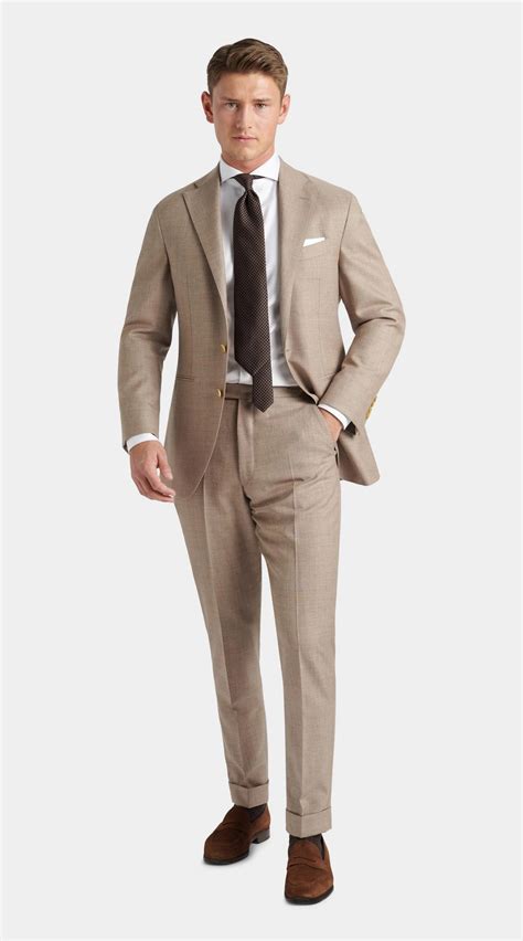 Tan Suit In Twistair™ The Breathable Suit Mond