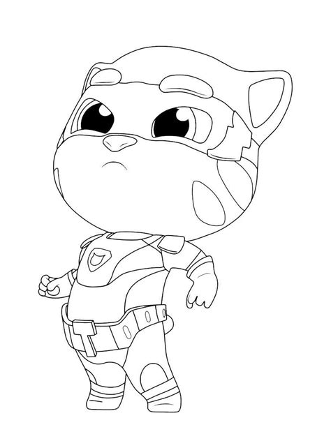 Talking Tom Heroes Coloring Pages Downlo