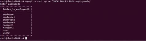 Show Or List Tables In A Mysql Database Tutorial Guide