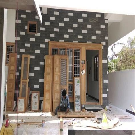 Elevation Stone Cladding Service Rs 125 Sq Ft Ss Interiors