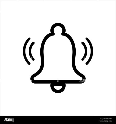 Ringing Bell Icon Ringing Bell Sound Icon Vector Art Illustration