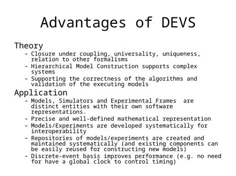 Ppt Devs Standard For Modeling And Simulation In Web Centric