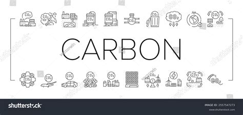 Carbon Capture Co2 Storage Icons Set Stock Vector Royalty Free 2557547273 Shutterstock