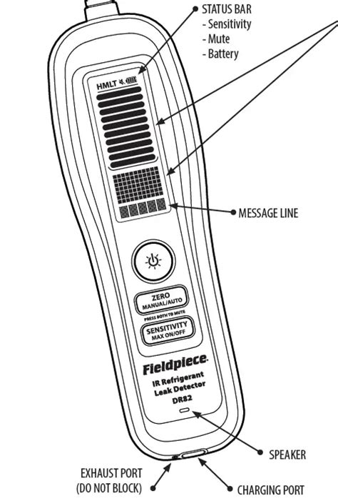 Fieldpiece Dr82 Infrared Refrigerant Leak Detector Instruction Manual